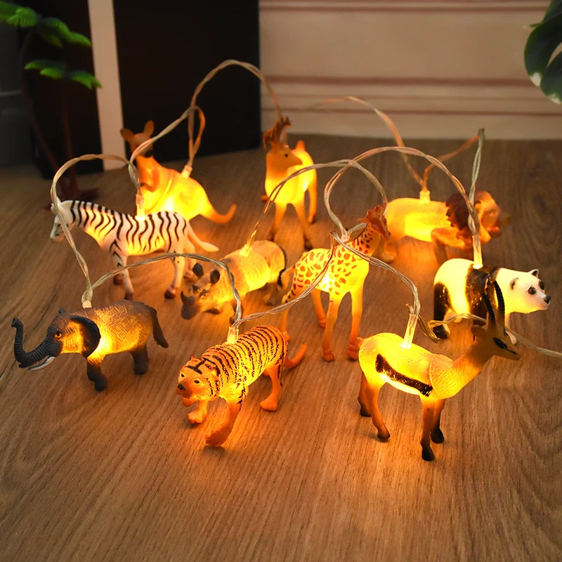 1-5M-10LED-Safari-Animal-String-Light-Kids-Jungle-Dinosaur-Birthday ...