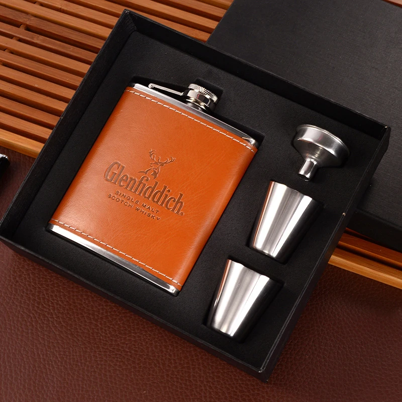 Pocket Flagon set Stainless Steel Hip Flask Whiskey Wine Pot Wine ...