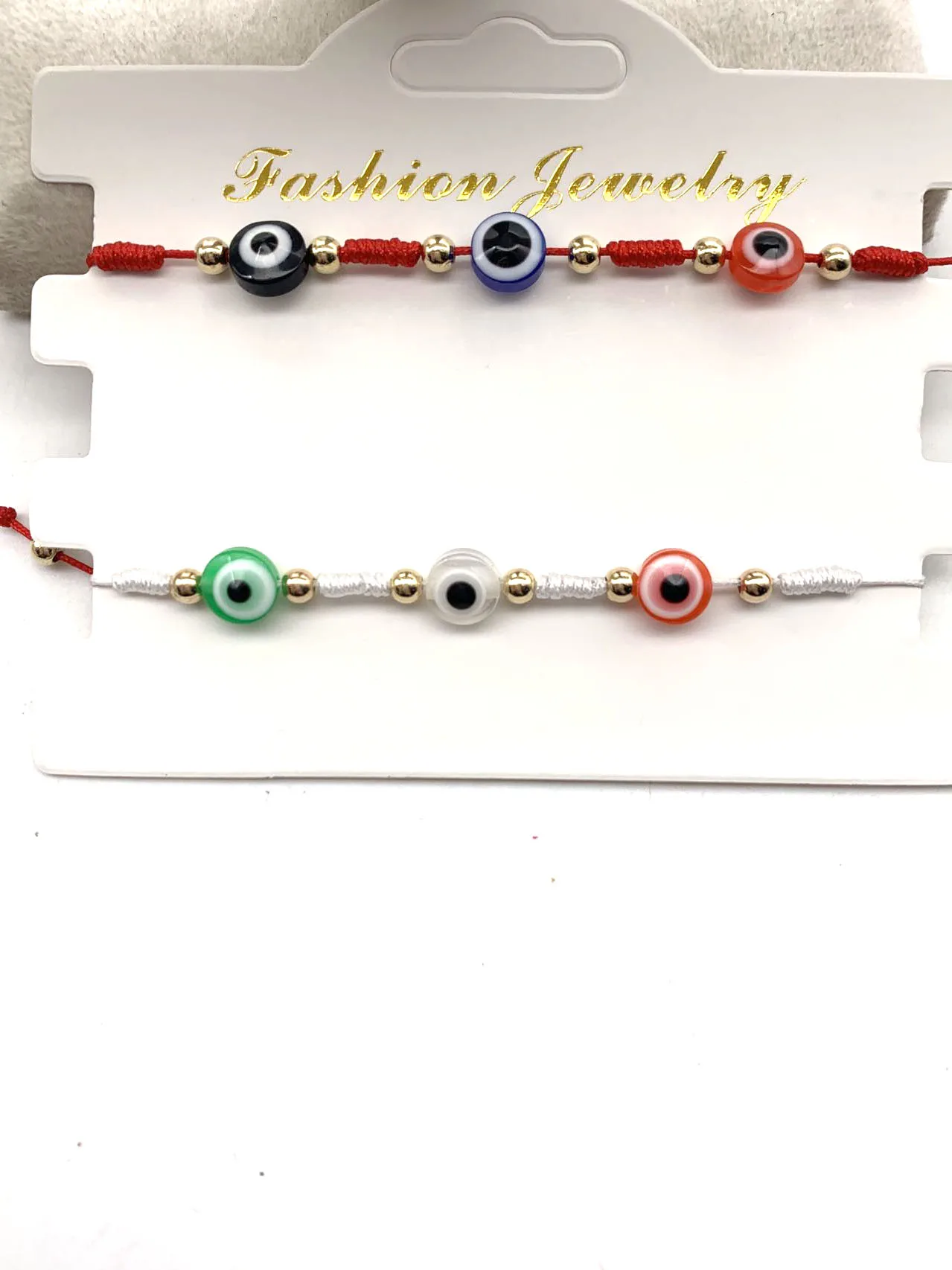 12 Pcs Evil Eye Bracelets Set Adjustable Colorful Evil Eye Beads ...