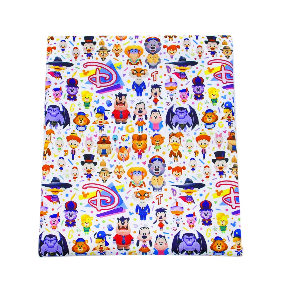 Cartoon Patchwork Polyester Cotton Fabric | Cartoon Pattern Polyester ...