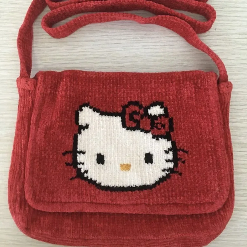 MBTI-Hello-Kitty-bolso-de-hombro-de-pana-para-mujer-bandolera-con ...