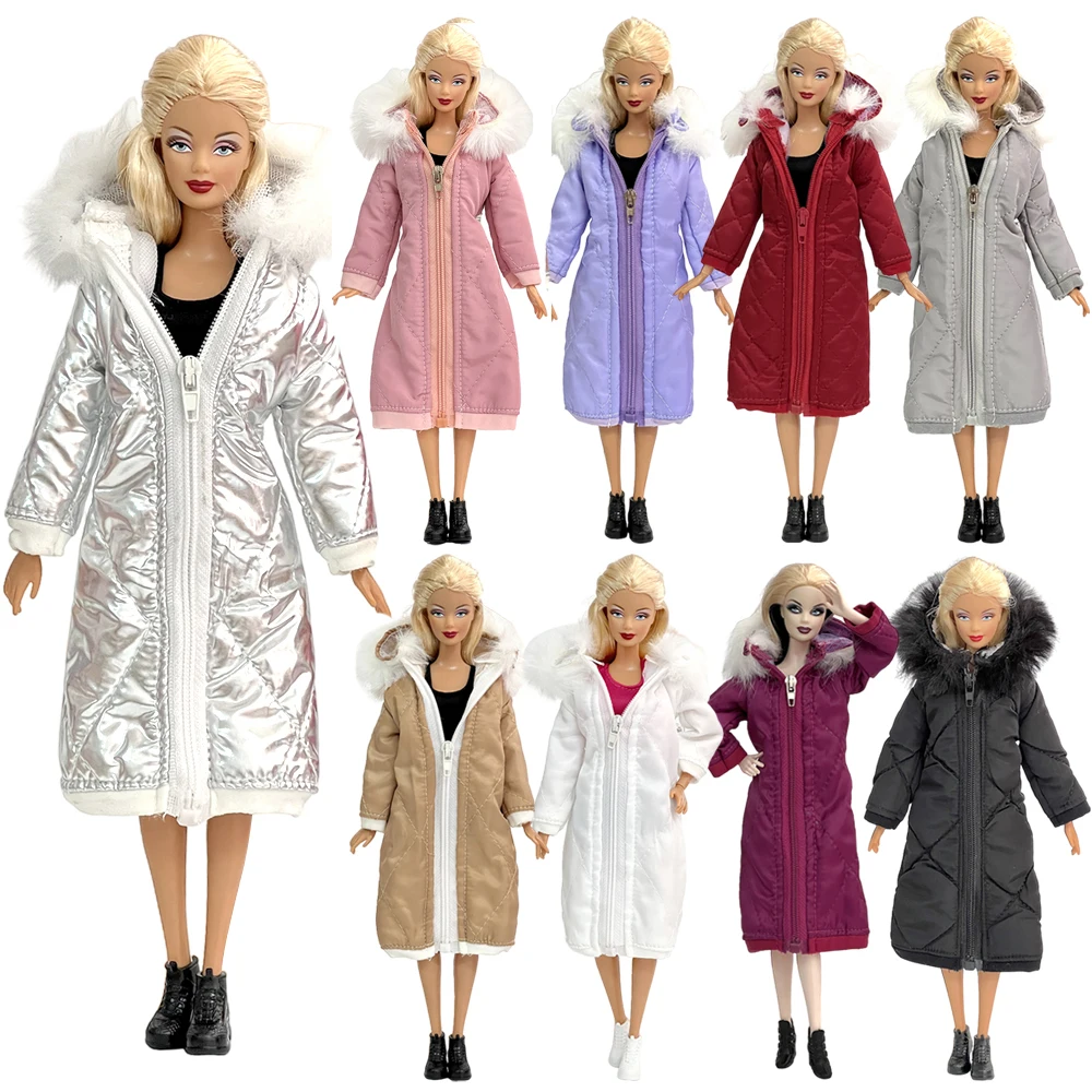 1-Pcs-Fashion-Hoodie-Dress-Winter-Jacket-Cotton-Coat-for-Barbie-Doll ...