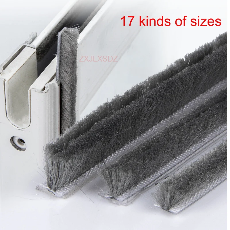 1-Meter-sliding-door-window-gasket-brush-sealing-strip-soundproofing ...
