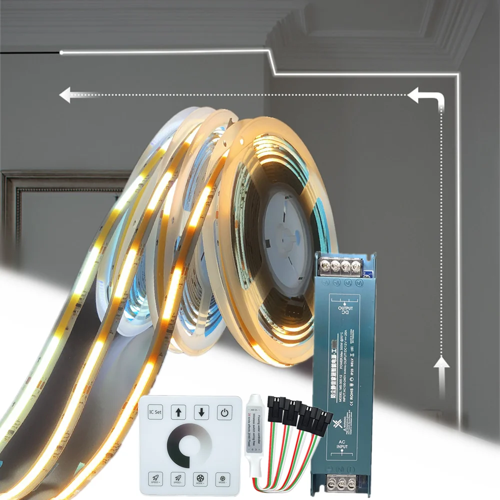 WS2811-COB-Running-Water-Flowing-LED-Strip-24V-360LEDs-m-Horse-Race ...