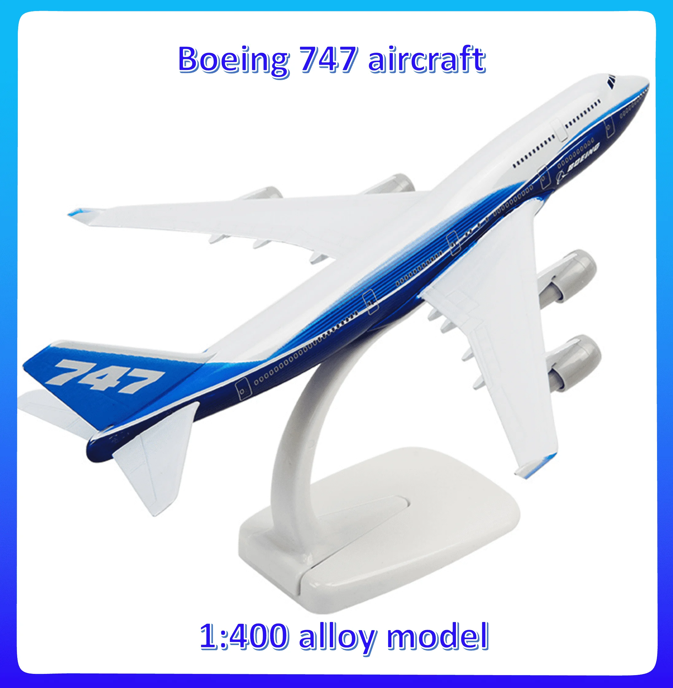 Simulación múltiple del modelo de avión Boeing 747, 20cm, 16cm, Avión de Metal de aleación ...