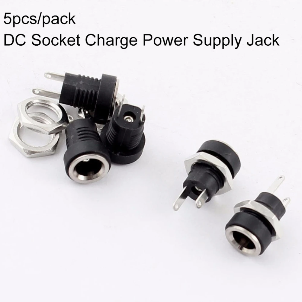 5pcs-12V-DC-Socket-Charge-Power-Supply-Jack-Postive-Negative-Terminal ...
