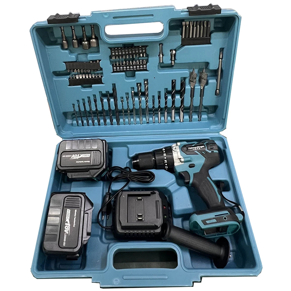 18V 13mm 9.0Ah Lithium Battery Powered cordless impact drill brushless ...