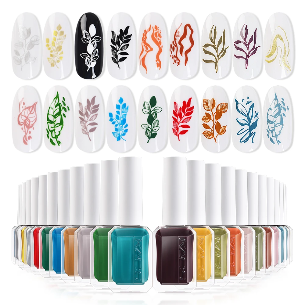 KADS 24/12/10 Pcs/set Nail Stamping Polish Set for Stamping Plate Paint ...
