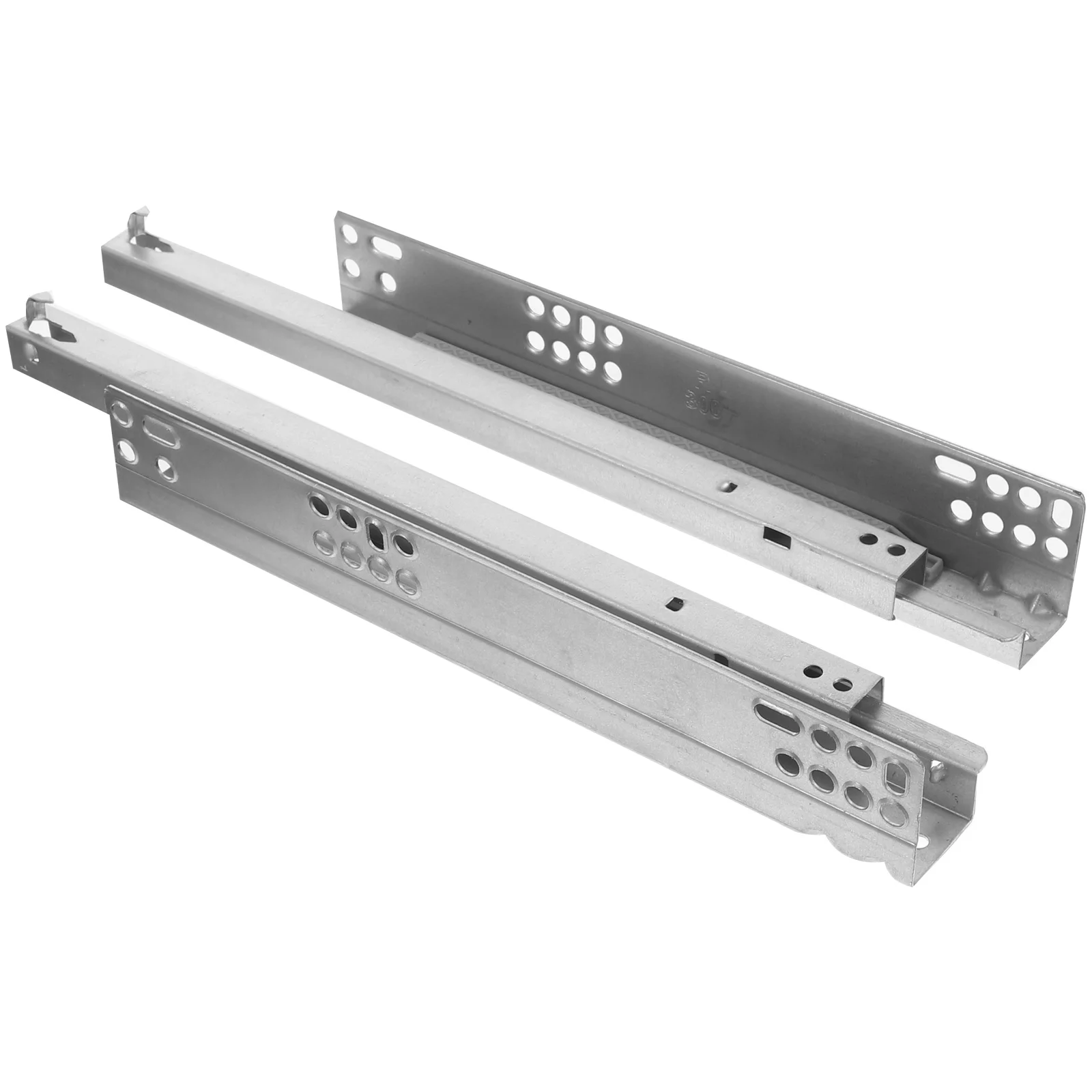 2-Pcs-Hidden-Slide-Kitchen-Cabinets-Drawer-Road-Guide-Ball-Buffer-Rails ...