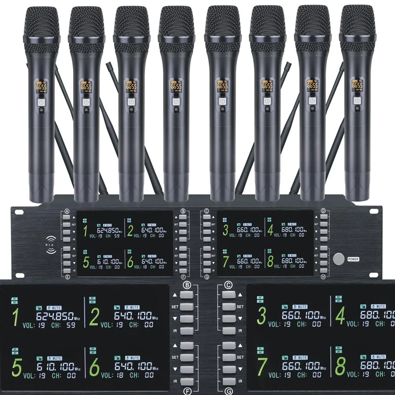 MiCWL-MK808-Big-LED-8-Handheld-HeadWorn-Conference-Digital-Wireless ...