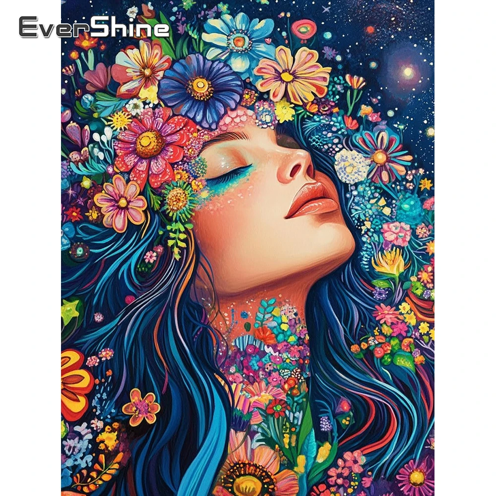 Evershine Diamond Embroidery Woman Portrait DIY New Arrival Diamond ...
