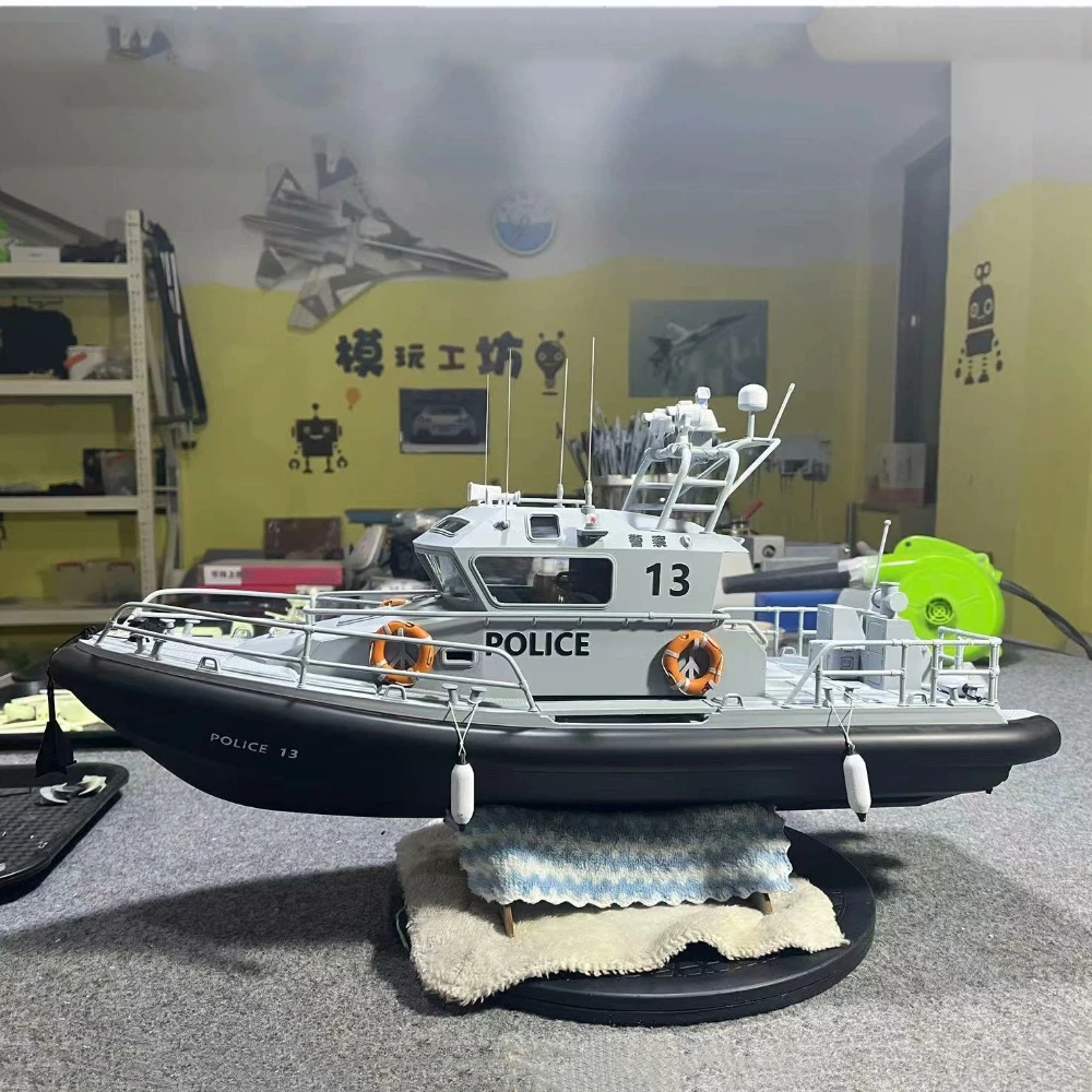 RC Boat Model Kit 1/24 Dual Jet Propulsion Coast Guard Patrol Boat ...