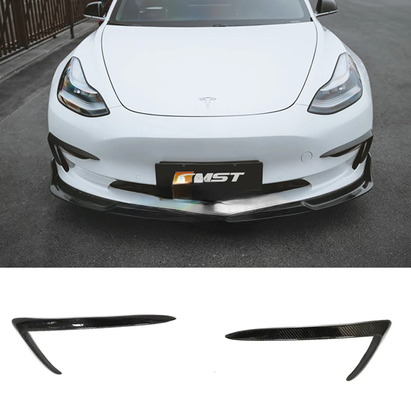 CMST-style-carbon-fibre-Front-fog-lamp-spoiler-deflector-Accessories-to ...