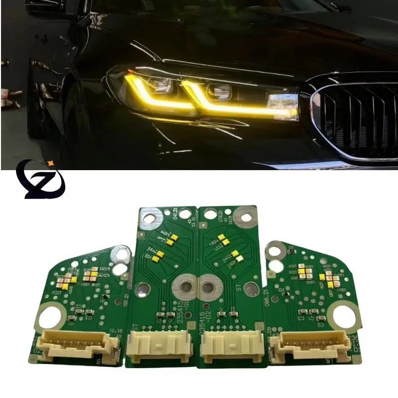 Yellow Angel Eyes Daytime Running Lights LED DRL Module for BMW G30 DRL ...