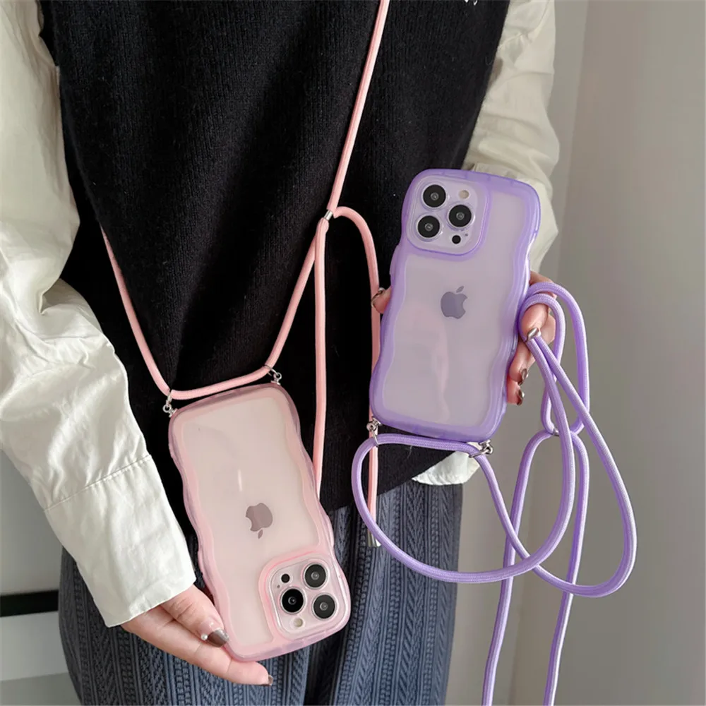 Crossbody-Necklace-Strap-Lanyard-Cord-Phone-Case-For-iPhone-15-14-13-12 ...