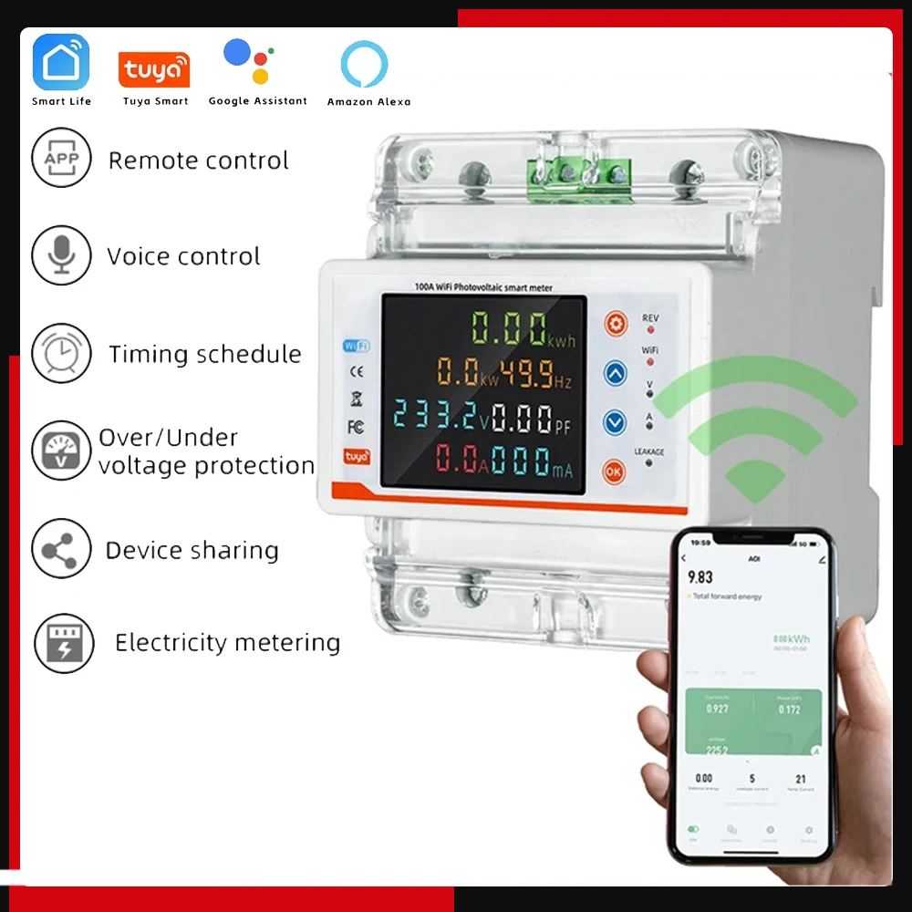 Tuya-WiFi-Intelligent-Circuit-Breaker-Bidirectional-Metering-Power ...