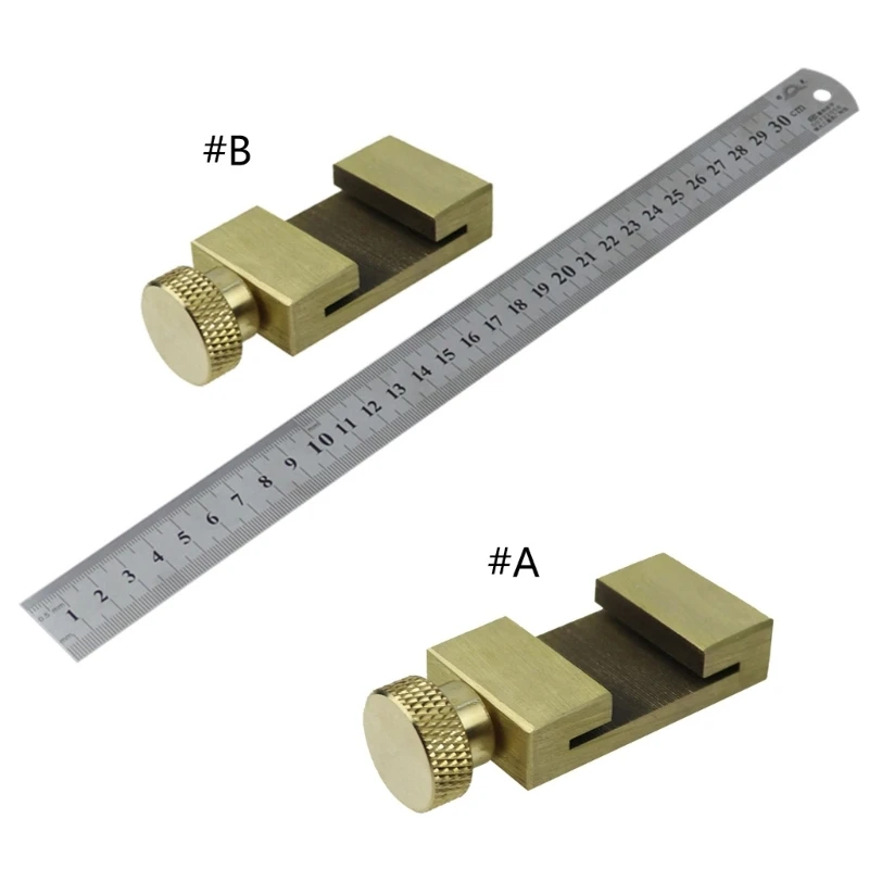 Ruler-StopsFences-Brass-Scribers-Steel-Ruler-Positioning-Limit-Block ...