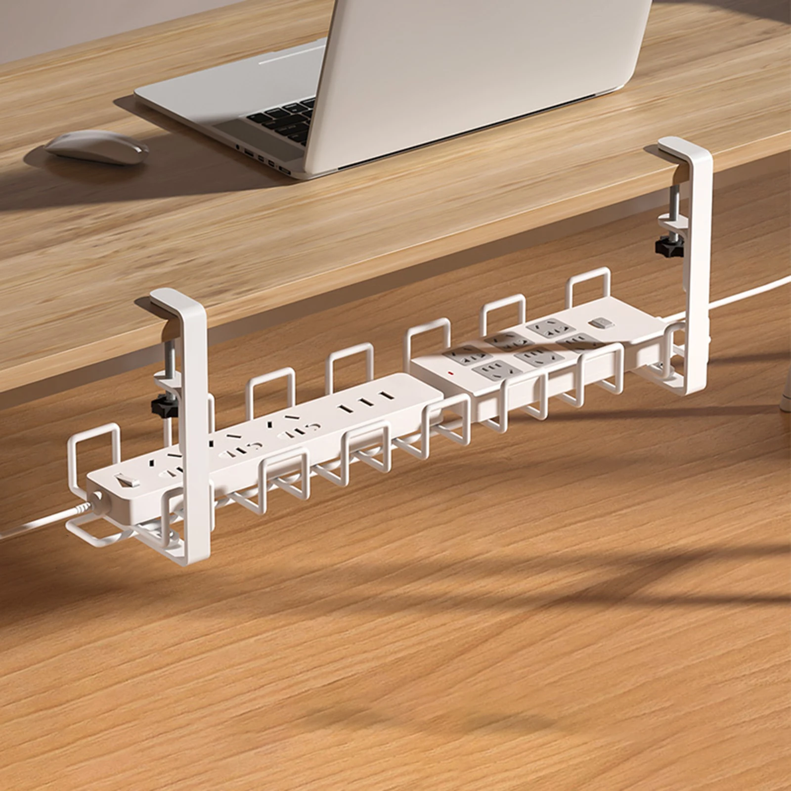 Under-Desk-Cable-Tray-Wire-Management-Under-Table-Socket-Hang-Holder ...