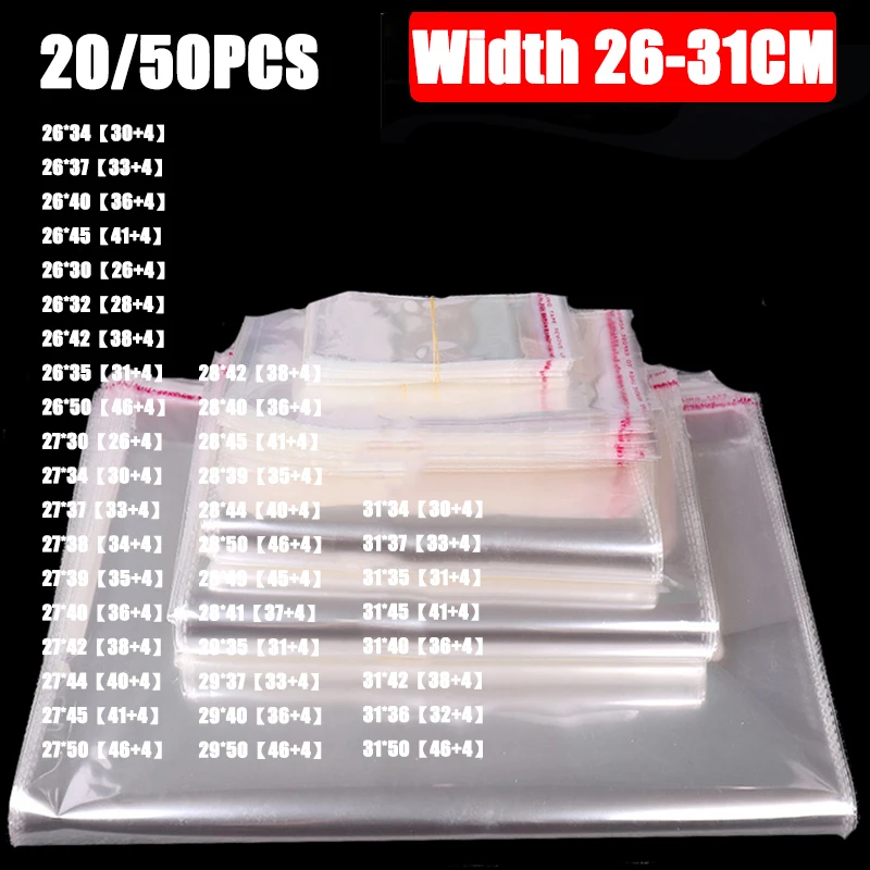Sac-d-Emballage-en-Plastique-Transparent-Auto-Adh-sif-de-Grande-Taille ...