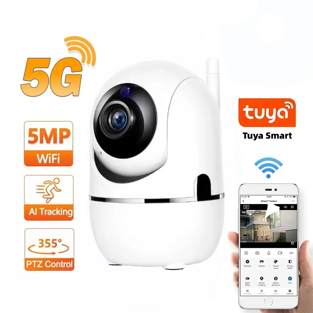 Tuya-5Ghz-2-4Ghz-WiFi-PTZ-Camera-5MP-Auto-Tracking-Security-Camera-Two ...