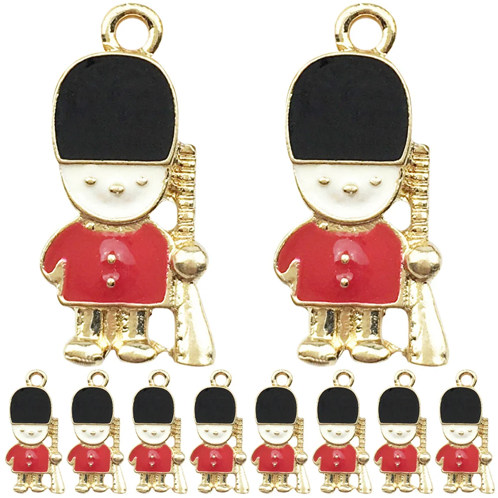 10-Pcs-Enamel-Nutcracker-Charms-Bracelet-Charms-Shaped-Jewelry-Korean ...