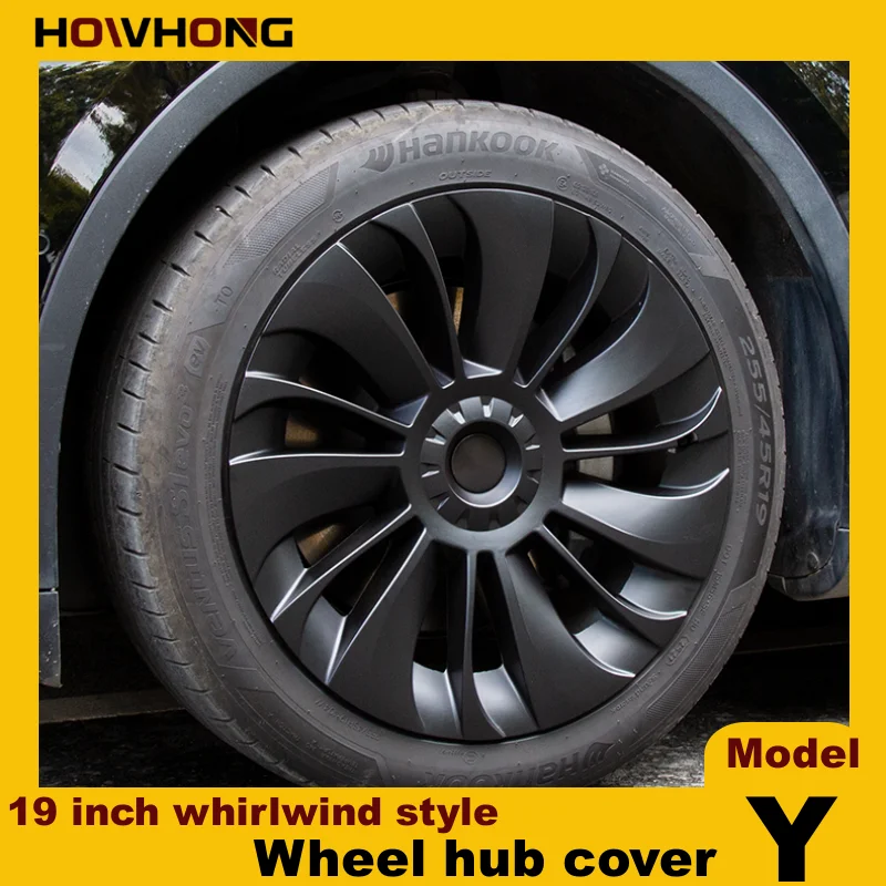 Wheel Hub Cover For Tesla Model Y 19 Inch Whirlwind Style Tire ...