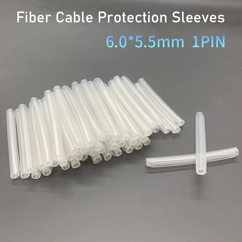 500PCS-6cm-5-5mm-1Pin-Fiber-Optical-Splice-Protection-Sleeve-Tube-FTTH ...