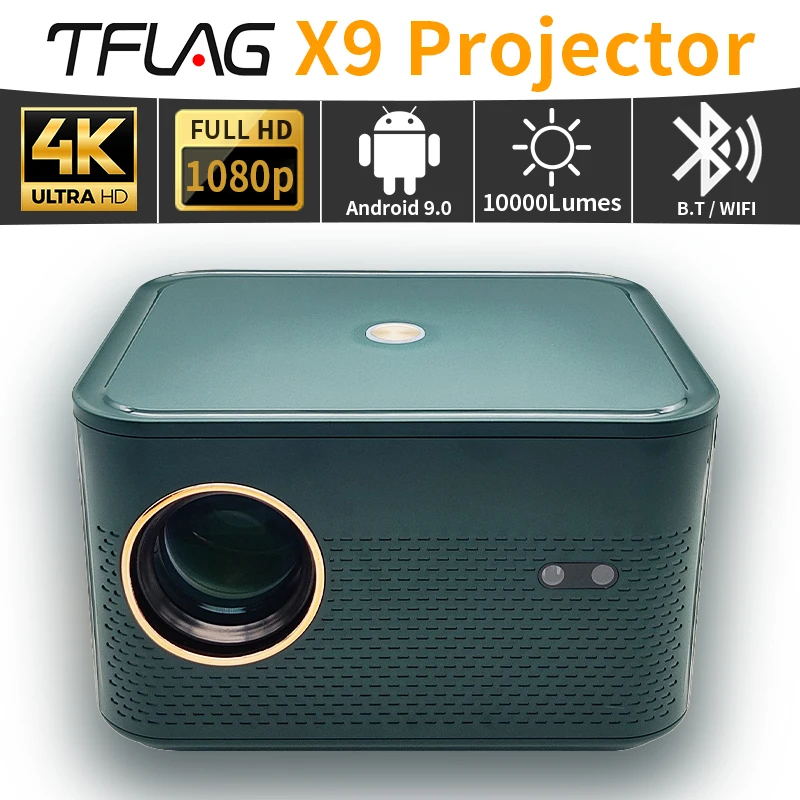 TFlag-Projector-X9-Smart-Android-9-0-Full-HD-1080P-4K-10000-Lumens-Wifi ...