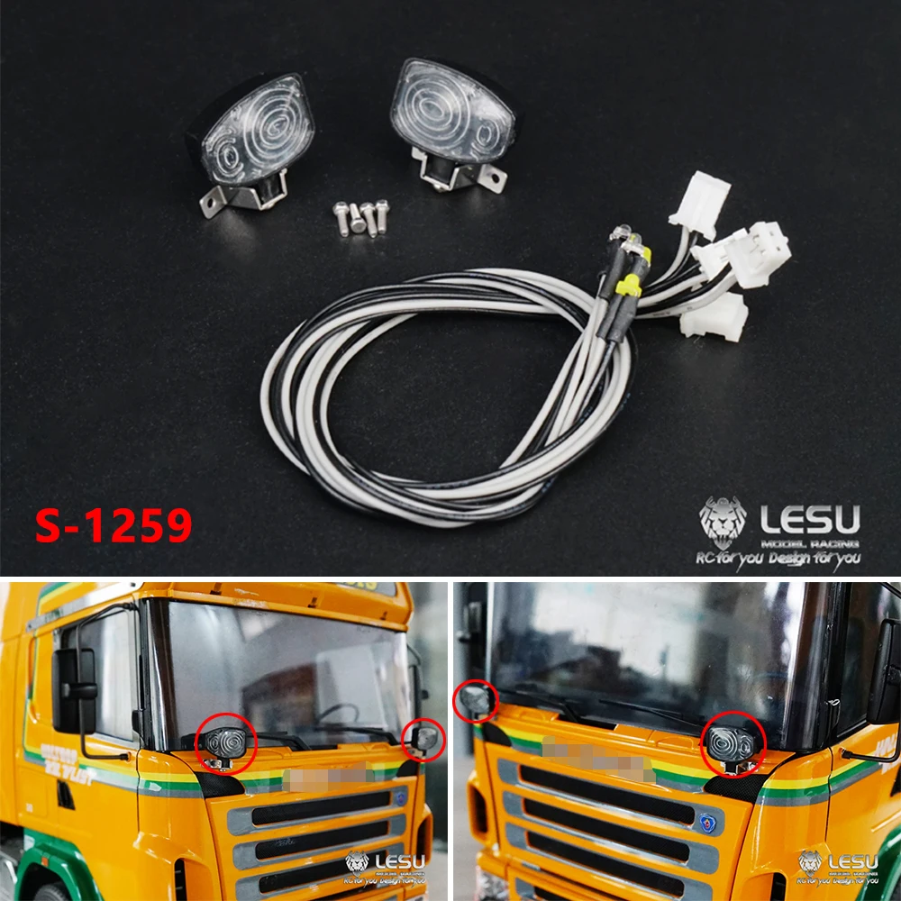 LESU RC Truck Engineering Spotlight Headlight Lighting S-1259 for ...