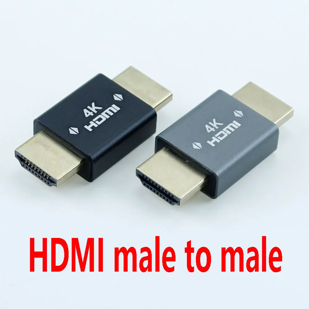 1Pcs HDMi male to male adapter 4K@60hz High definition HDMI male to ...