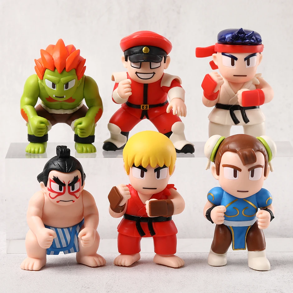 6pcs-set-Ryu-Ken-Chun-Li-Edmond-Honda-Vega-Blanka-Game-Figures ...