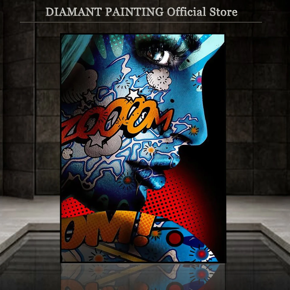 5d Diamond Painting Sexy Woman Body Painting Of Rhinestone Full Square ...