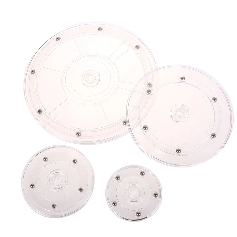 1Pc Transparent Acrylic Turntable 360 Rotating Display Stand Round Base ...