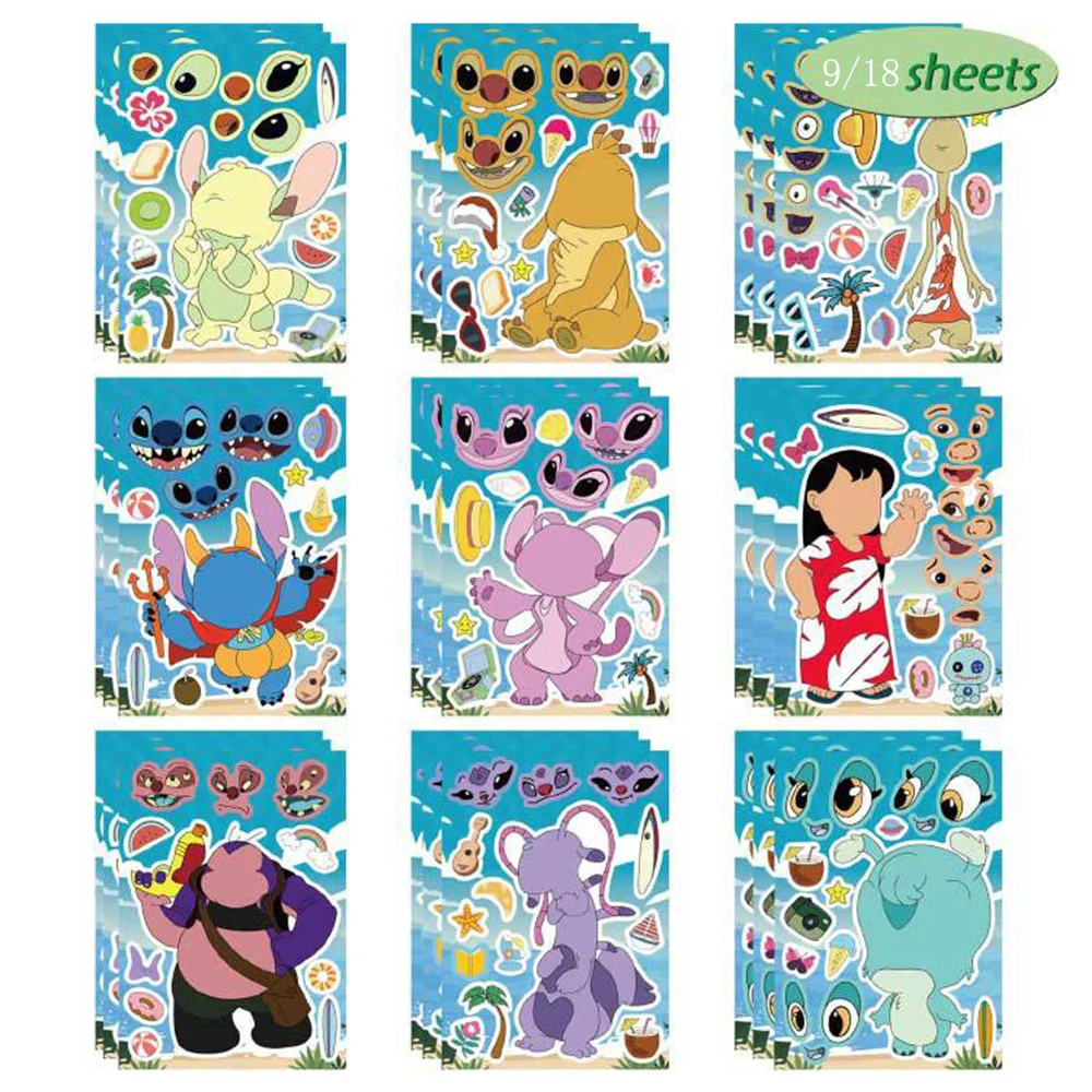 Cara Lilo y Stitch: Juega, Aprende y Crea con Pegatinas Divertidas