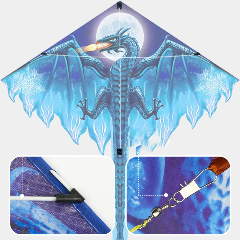 Large-Dragon-Kite-For-Kids-Adults-Easy-To-Fly-Large-Huge-Dragon-Kite ...