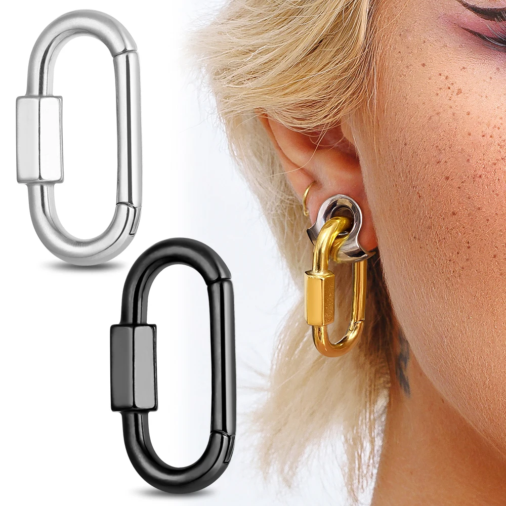 Giga-2-PCS-4mm-6g-Ear-Hoops-Hanger-Body-Jewelry-Stainless-Steel ...