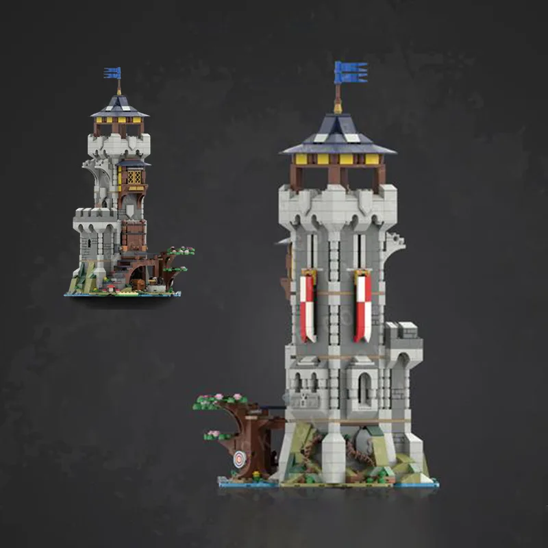 Moc-Creative-Expert-Ideas-Medieval-Guardian-Tower-Model-Building-Blocks ...