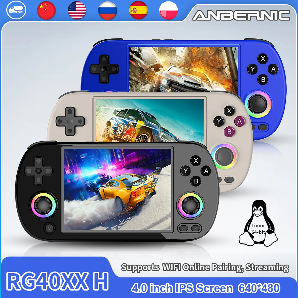 ANBERNIC-RG40XX-H-Handheld-Game-Console-Linux-64-bit-System-4-0-inch ...
