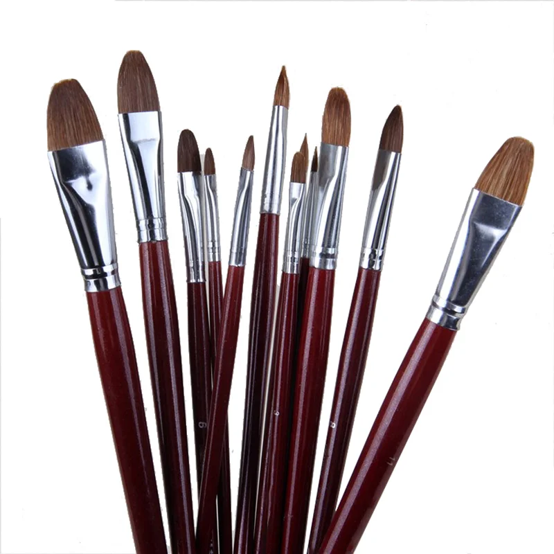 Pinceau-de-peinture-l-huile-en-poils-de-belette-de-haute-qualit-6-pi ...
