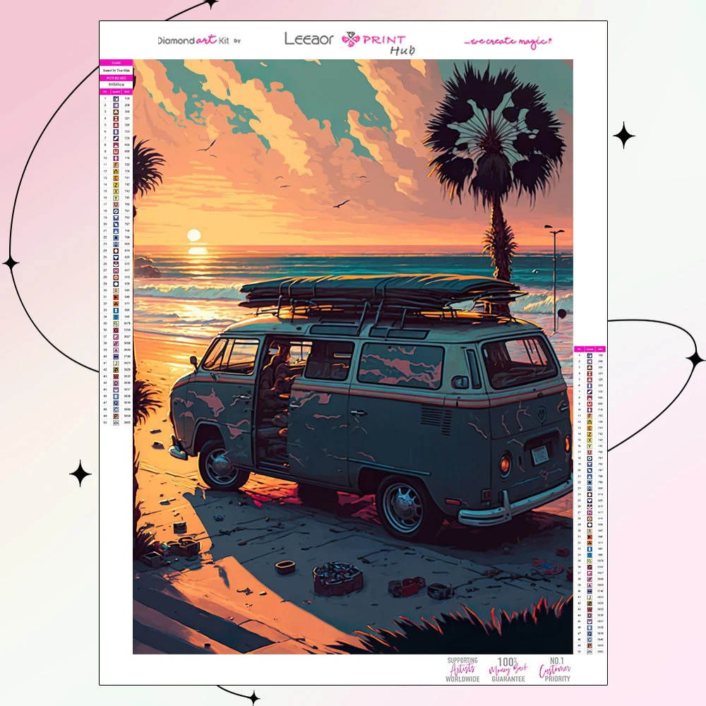 5D-DIY-Animation-Diamond-Painting-Fallow-Seaside-Travel-Car-Design ...