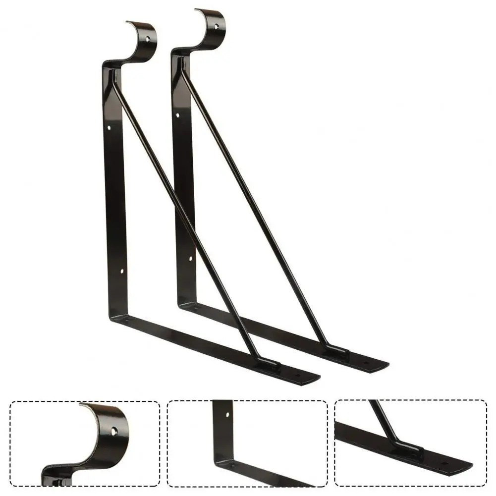 Stable-Iron-Storage-Rack-Sturdy-Wall-mounted-Closet-Rod-Brackets ...