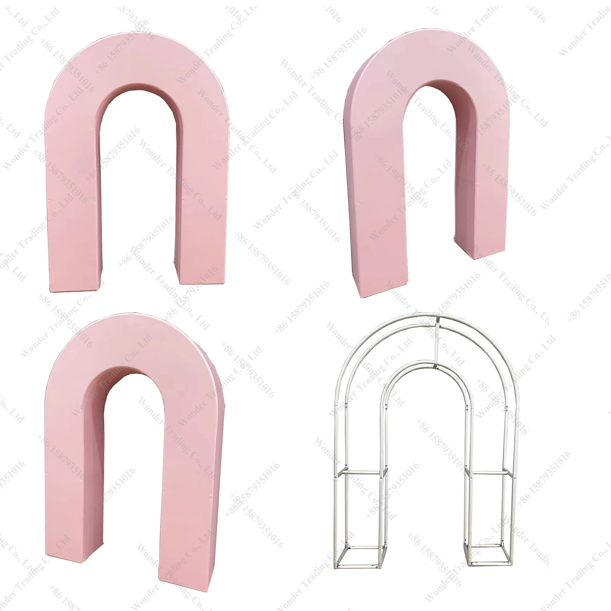 3D archway Aluminum frame wedding Arch wall Event Party Decoration ...