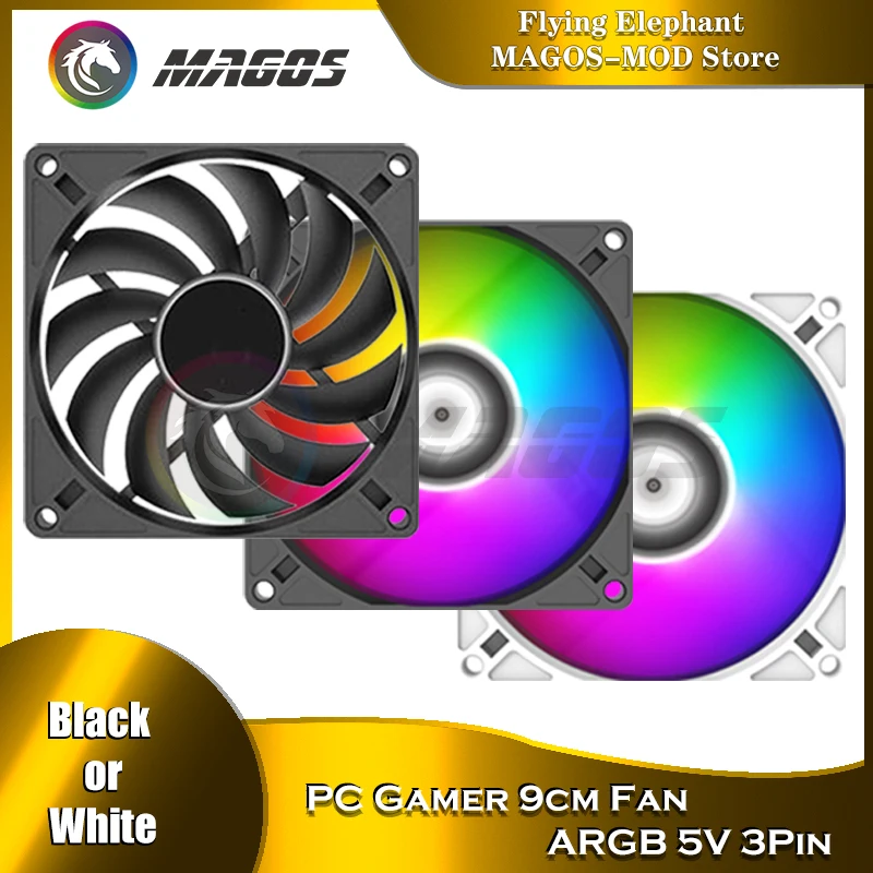 PC Cabinet ARGB Fan 9cm Ultrathin 9015/9215 15mm Slim Support 5V 3Pin ...