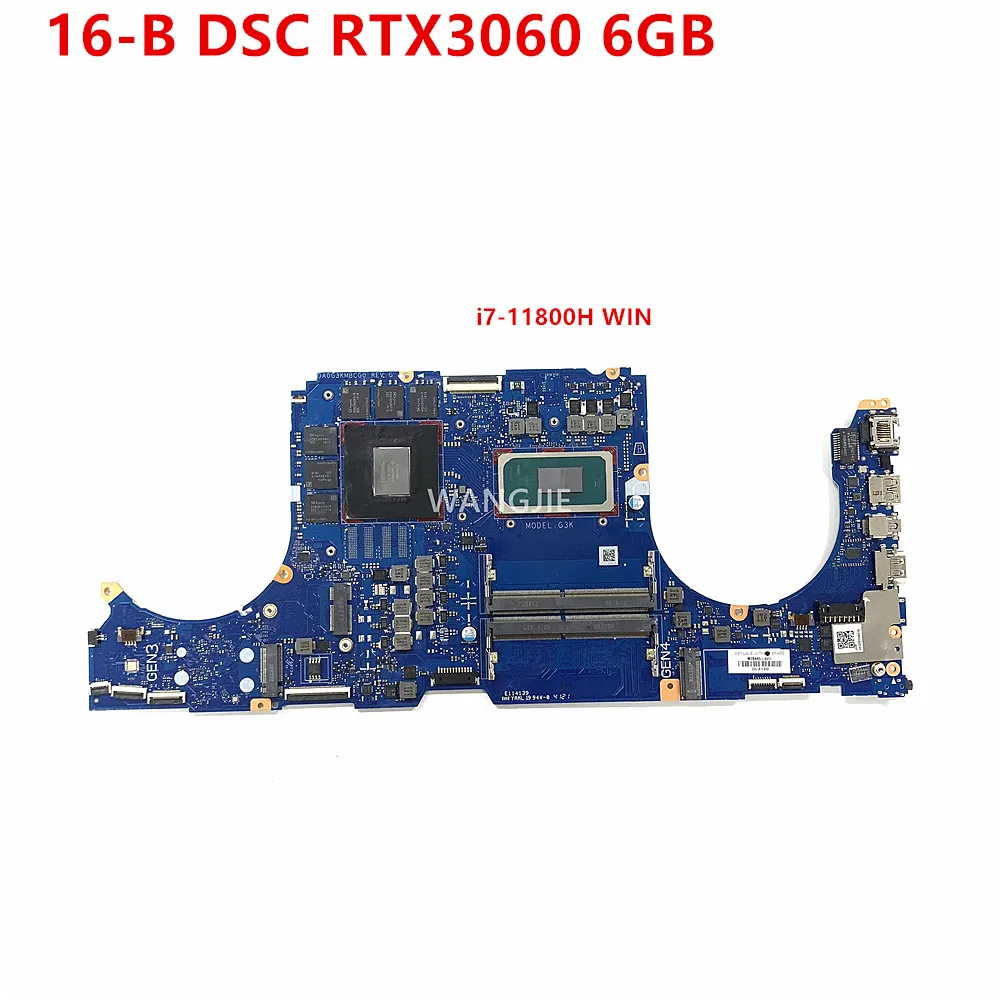 Placa-base-DA0G3KMBCG0-para-port-til-HP-OMEN-16-b0075TX-16-B-M78465-601 ...