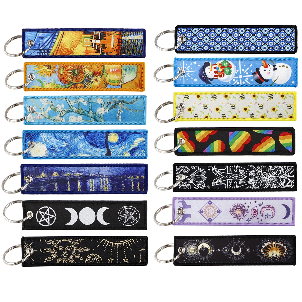 Van-Gogh-Oil-Painting-Keychain-for-Motorcycle-and-Cars-Men-Gifts-Moon ...