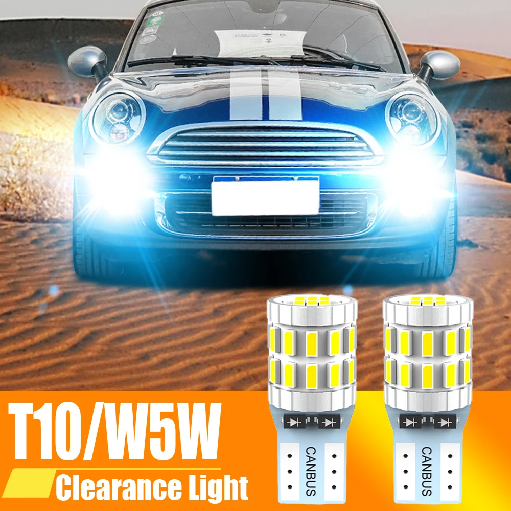 2x LED Clearance Light Parking Bulb Lamp W5W T10 Canbus For Mini Cooper ...