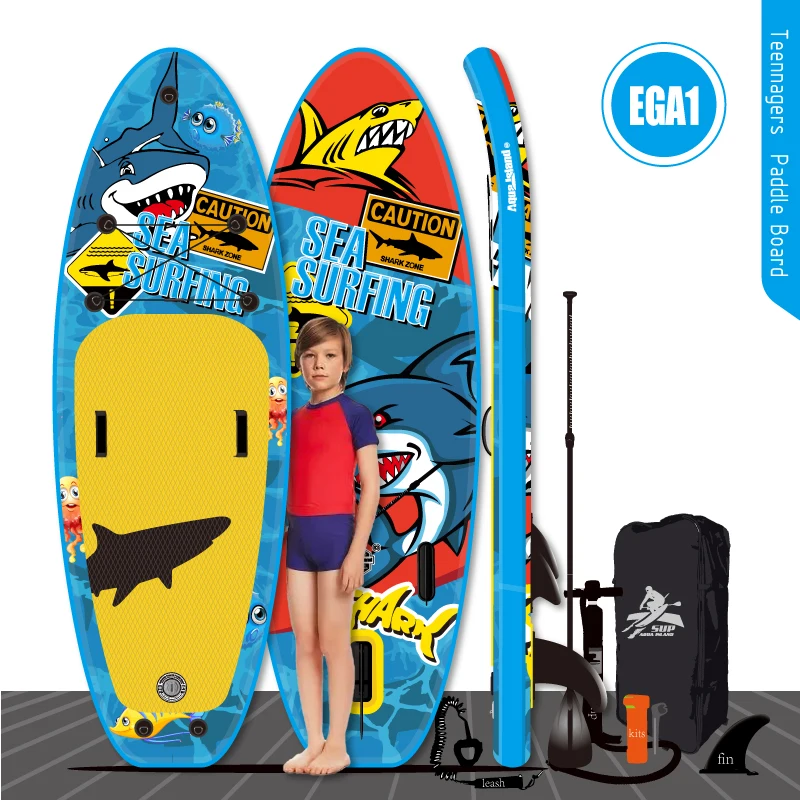 Children's Surfboard Inflatable Foldable SUP Paddle Water Racing ...