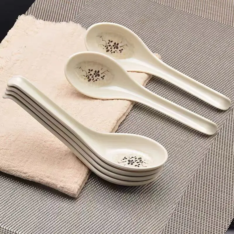 1-5-10pcs-Japanese-Melamine-Soup-Spoons-Sauces-Soup-Spoon-Porridge ...