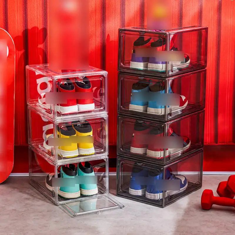 Thickened-Pet-Home-Storage-Shoe-Box-Transparent-Shoe-Box-Square-Height ...