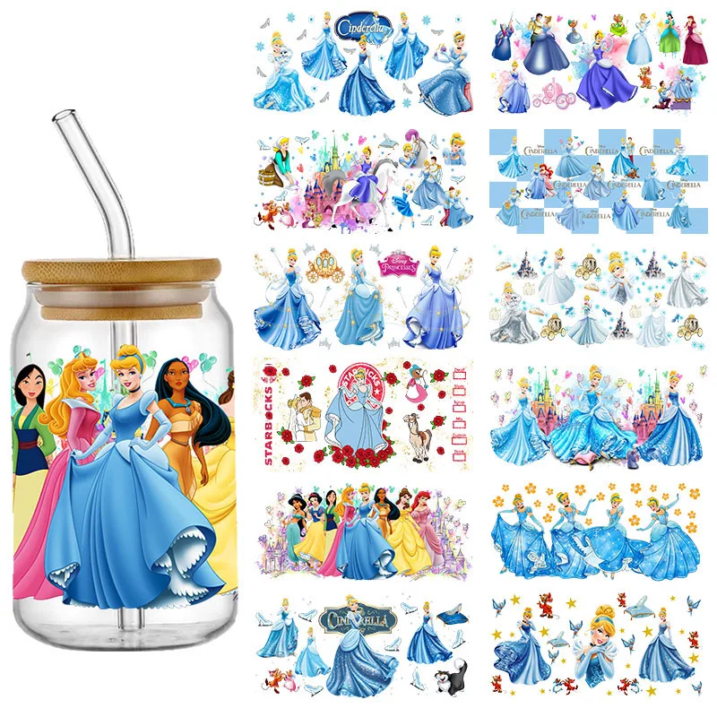 Disney-Princess-Cartoon-Pattern-UV-DTF-Transfer-Sticker-Waterproof ...